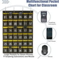 Black Classroom Organizer, 36-Pocket Chart for Cell Phones, Numbered ...