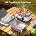 Cordless Heated Lunch Box for Men, 6.3 Cup 100W Lunch Box Warmer with ...