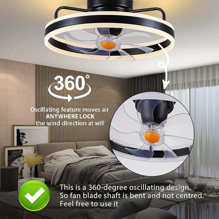 Flush Ceiling Mount Oscillating Fan Fans Ceiling, Floor & Table Fans