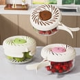 2-In-1 Storage Container with Colander Drain Basket, Oimcto Thickened ...
