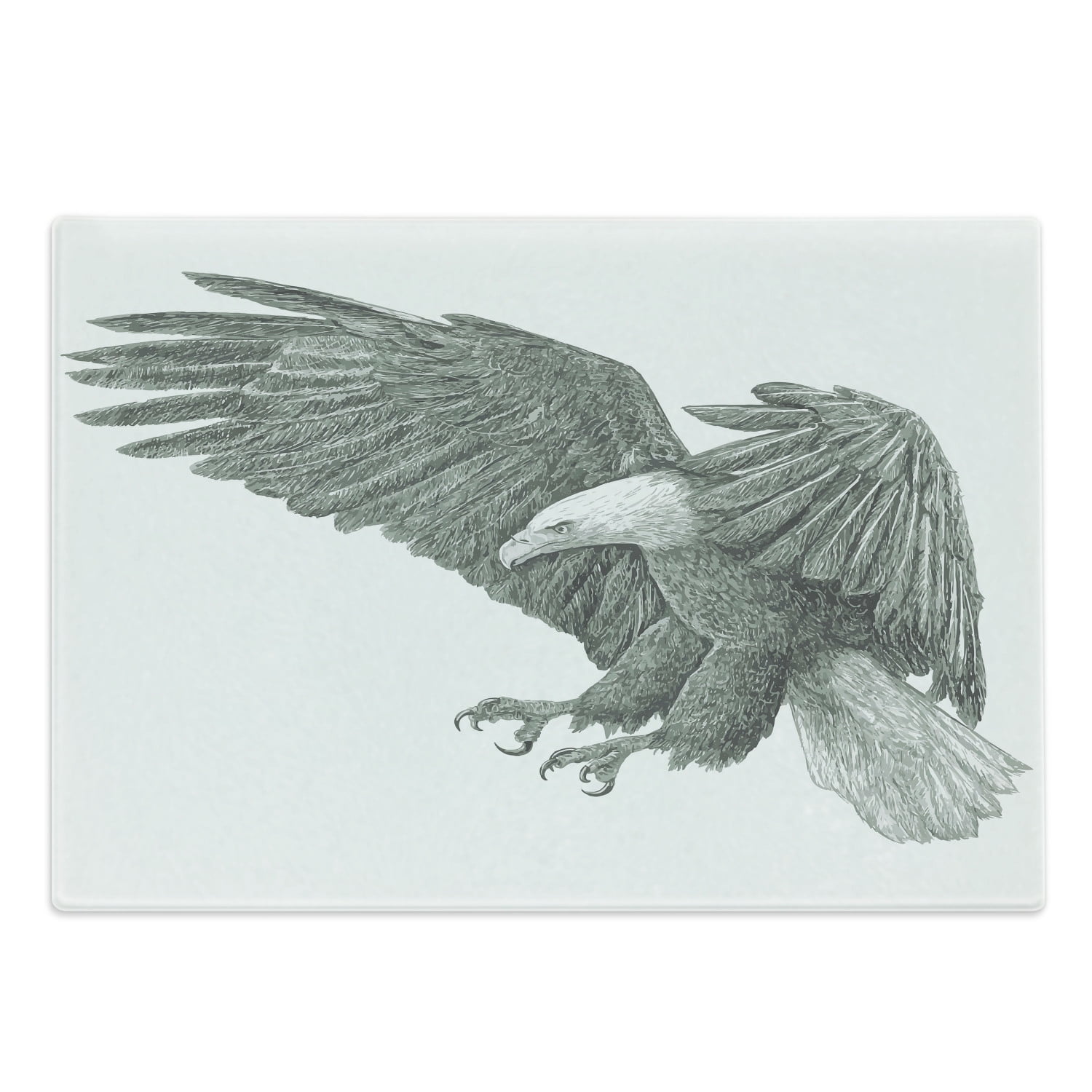 Eagle Flying Pencil Drawing