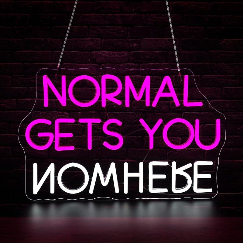 Letrero de neón "Normal te lleva a ninguna parte" para decoración de ...