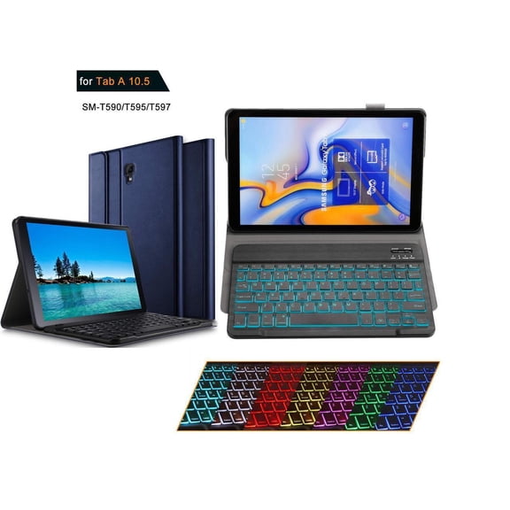 Galaxy Tab A 10.5 Keyboard Case - 2018 Model SM-T590 / T595 / T597 ...