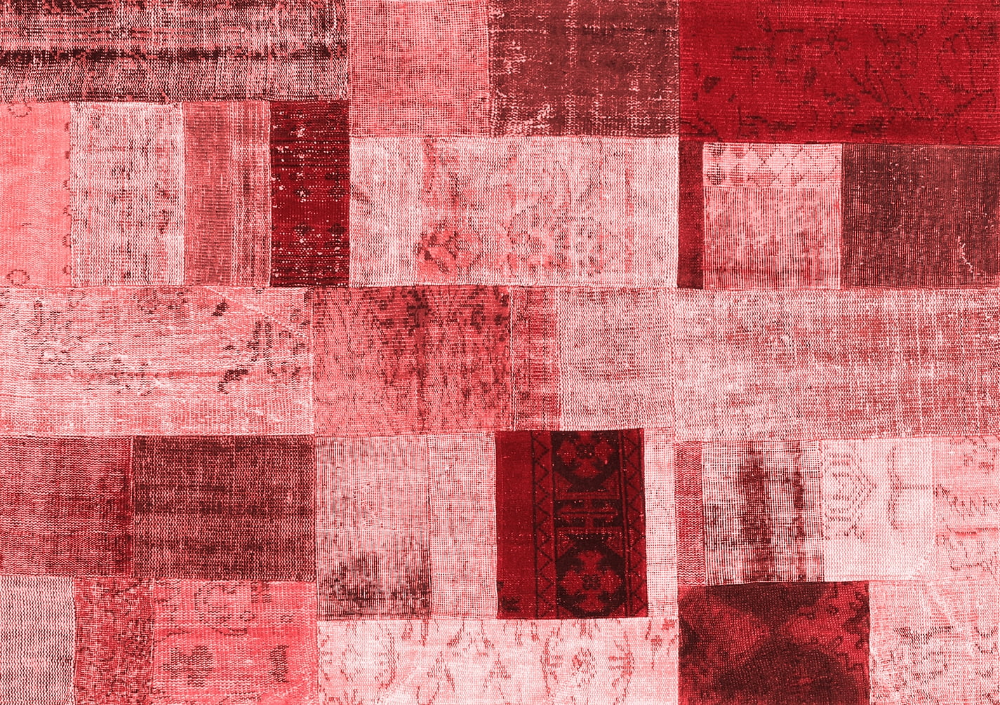 Ahgly Company Indoor Rectangle Patchwork Red Transitional Area Rugs, 8 ...
