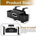 4-in-1 Back Seat Car Organizer with Extra Large Capacity, 2 Cup Holders ...