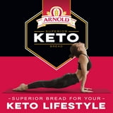 Arnold Keto Bread 20 oz Plain Low Carb, 1g Net Carb, Fiber-Packed ...
