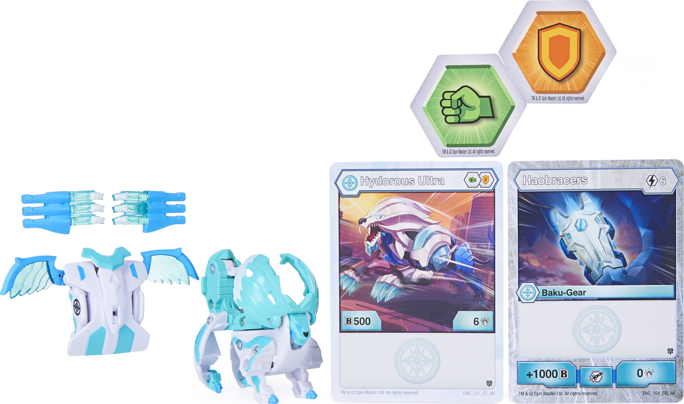 Bakugan Ultra Hydorous with Transforming Baku-Gear - Armored Alliance Collectible Figure in ...