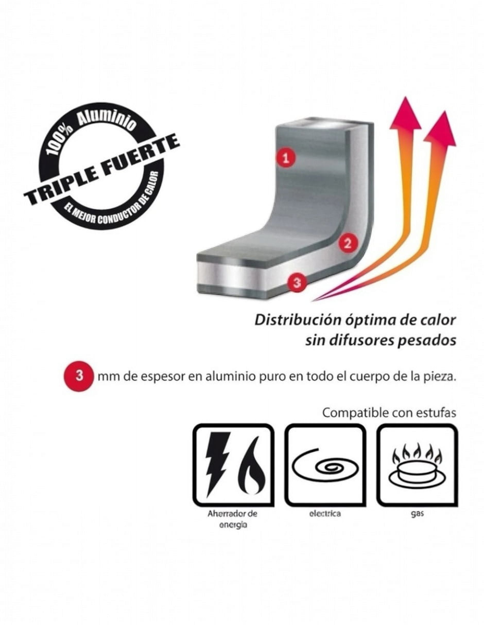 Vaporea /Olla 12 lt PRODOM Aluminio Triple Fuerte Ideal para Cocinar ...