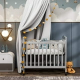 Fizzy Baby Modern Mini Crib for Small Spaces with 3-Position Mattress ...