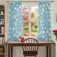 Blue Paw Print Sheer Curtains for Living Bedroom, Modern Classic Blue ...