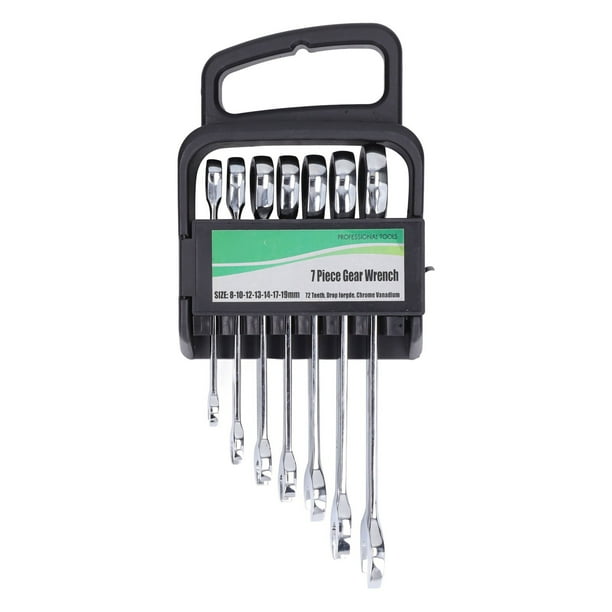 Juego de llaves de trinquete de 7 piezas, juego de llaves de trinquete de cabeza fija Juegos de ...