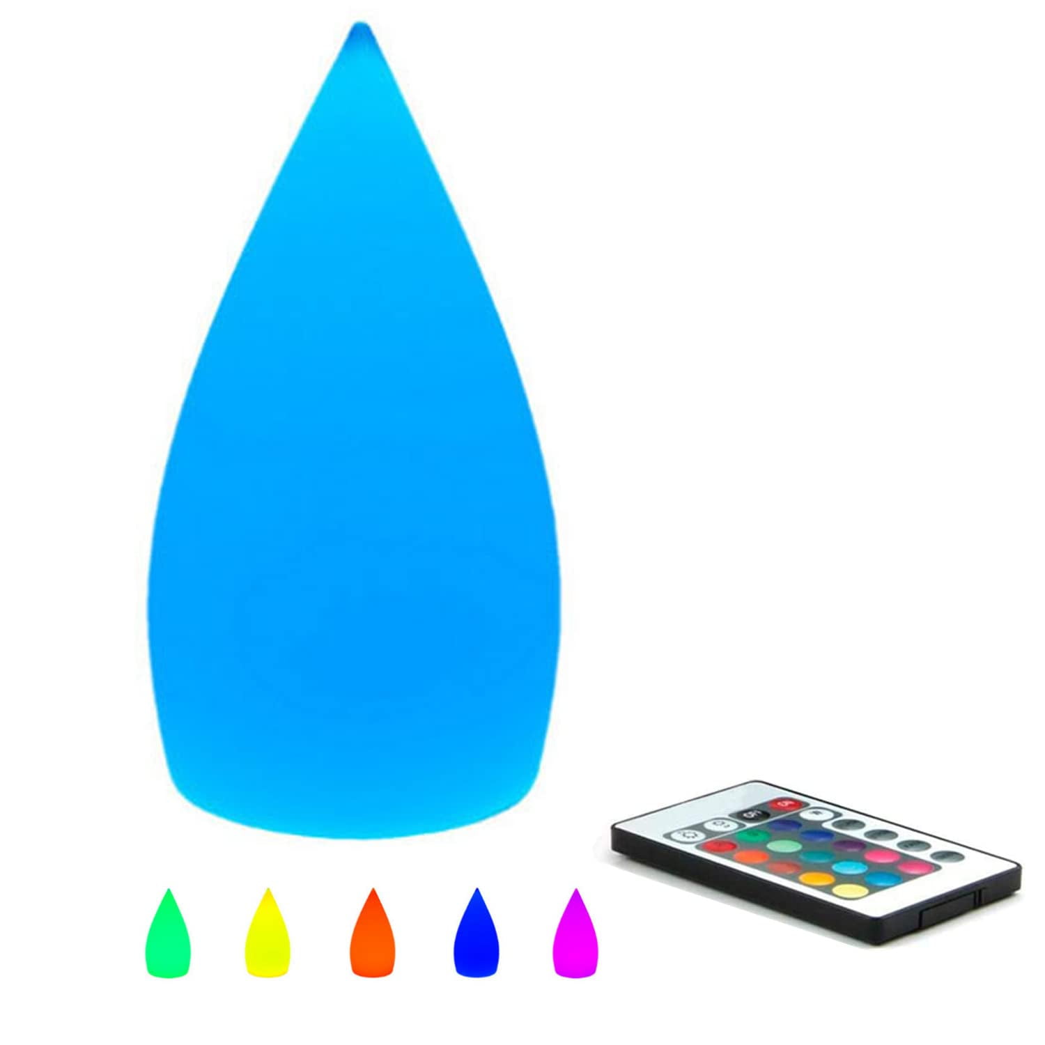 LINLIN Water Drop LED Mood Lamp, Rechargeable Water Drop Table Lamp LED ...