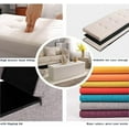 45.3 Inches Storage Ottoman Bench Foldable Seat Footrest Shoe Bench End ...