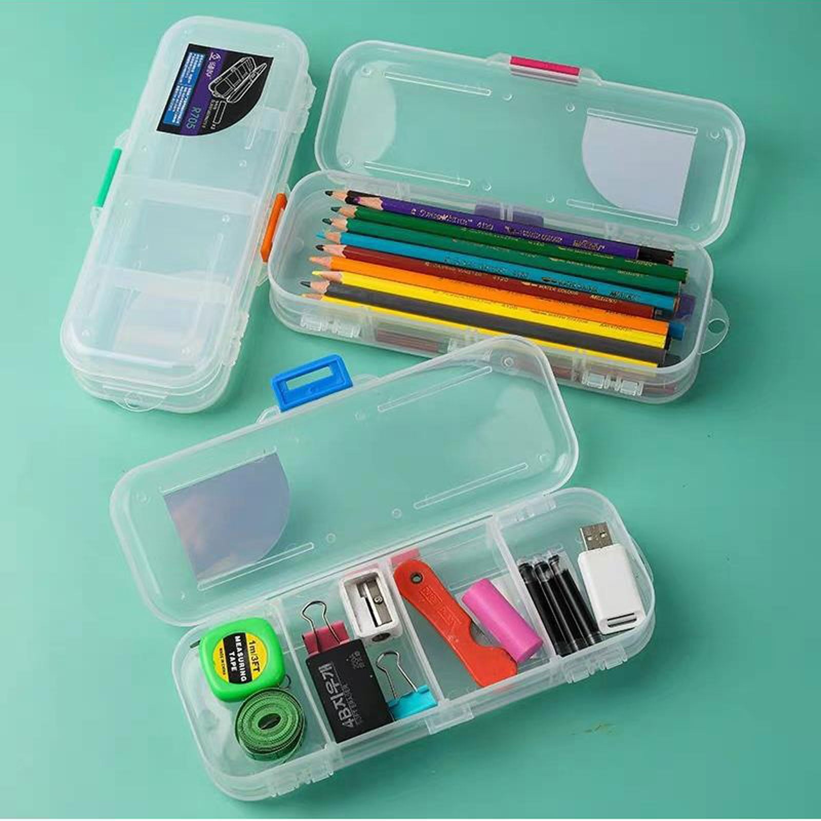 Click here for Vaidha Double-Layer Pencil Case Plastic Pencil Cas... prices
