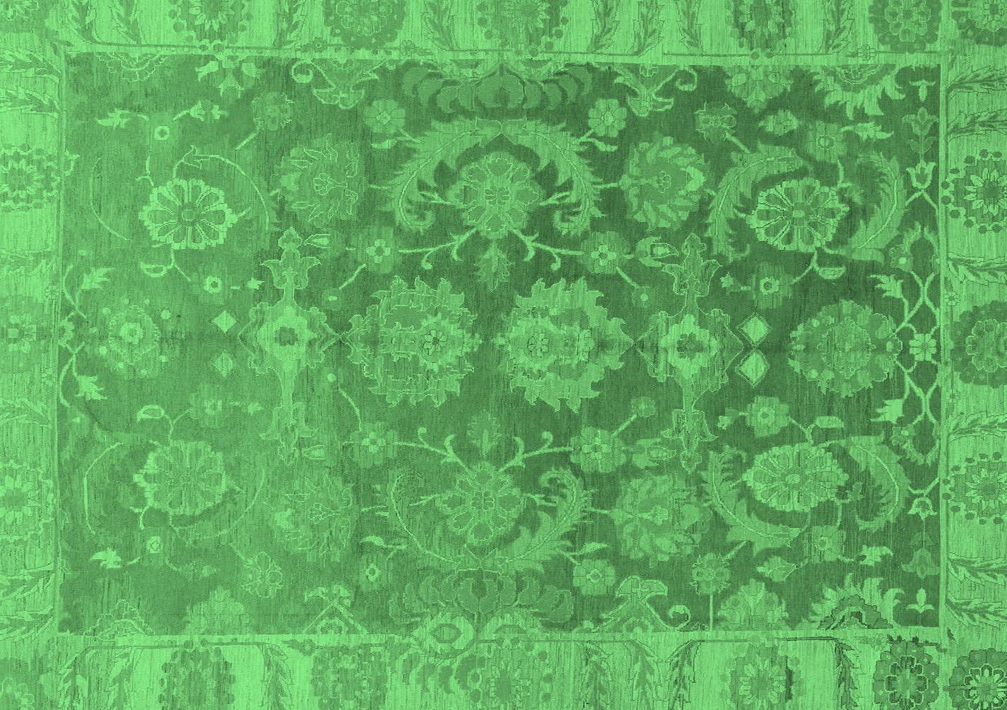 Ahgly Company Indoor Rectangle Abstract Emerald Green Modern Area Rugs ...