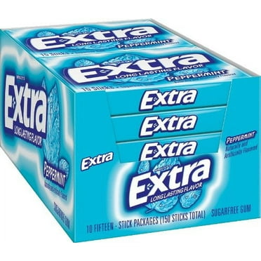 Extra Sugarfree Peppermint Chewing Gum, 35-Stick Multipack (Pack of 6 ...