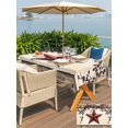 52x70 Tablecloth Rectangle, Red Texas Star Rustic Outdoor Tablecloth ...