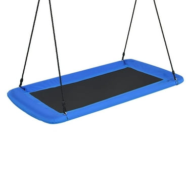 60 Inch Large Platform Tree Swing, Adjustable Outdoor Rectangle Swing ...