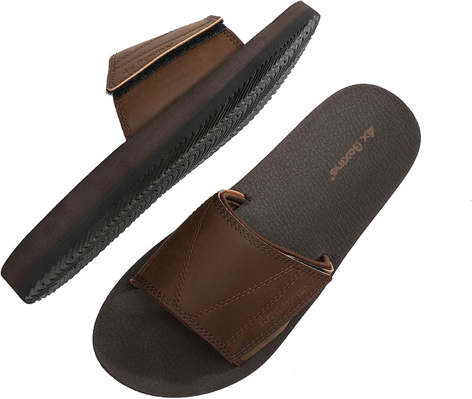 TOPIO Mens Slides Sandals Slip On Sandals Adjustable Slides - Walmart.com