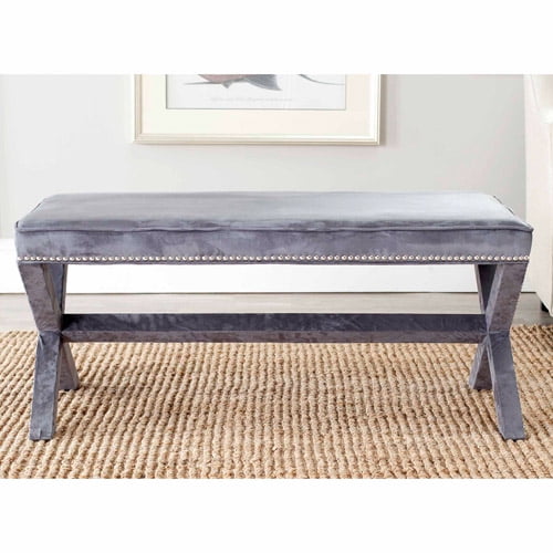 Safavieh Melanie Upholstered Extended Bench, Multiple Colors - Walmart.com