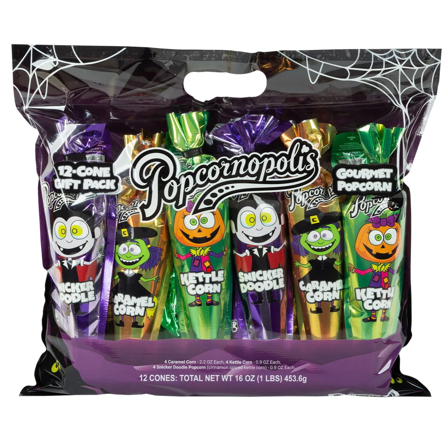Popcornopolis 12-Cone Halloween Gift Pack (16 Ounce) - Walmart.com