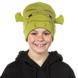 Shrek Costume Beanie Green Ogre Character Face Cuff Knit Beanie Hat w ...