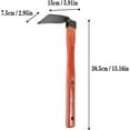 Garden Hoe with Wooden Handle | Heavy Duty Steel Gardening Tool for ...
