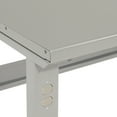 Mobile Adjustable Height C-Channel Leg Workbench, Steel, 48"W x 30"D ...