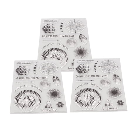 Clear Stamps, Transparent Stamps 3pcs Safe To Use Hand Made Gift For ...
