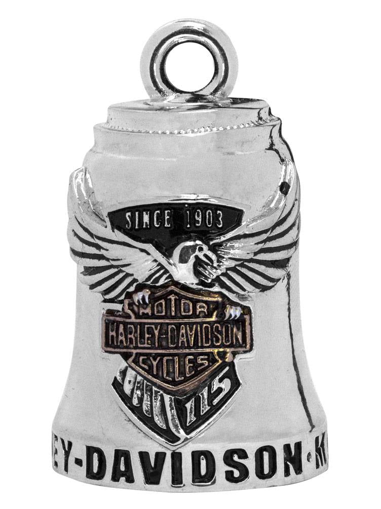 Harley-Davidson Sculpted 115th Anniversary Ride Bell, Silver Finish ...
