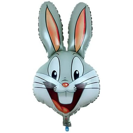 Decorative Balloons 5pcs/lot Cute Rabbit Head Aluminum Foil Balloon ...