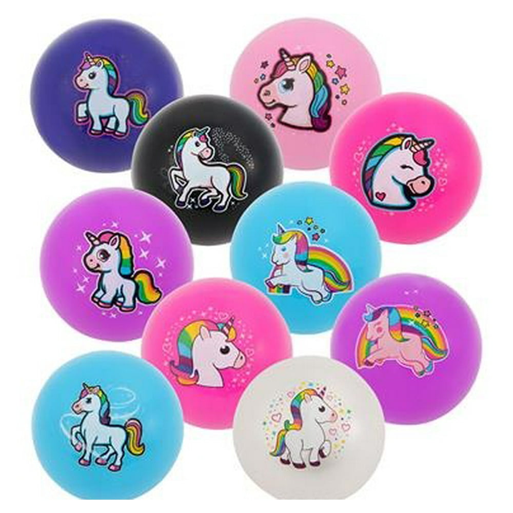 Cp You Get 1 Random 5" Unicorn Vinyl Ball Great Party Decor and Favors ...