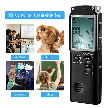 Digital Voice Recorder Voice Activated Mini Spy Digital Sound Audio ...