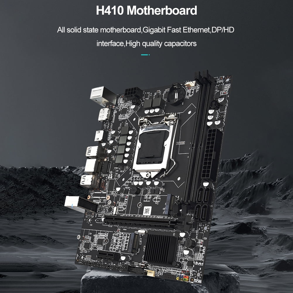 Conjunto De Placa Base LGA1200 placa base de computadora 64GB Max H410 placa base de escritorio ...