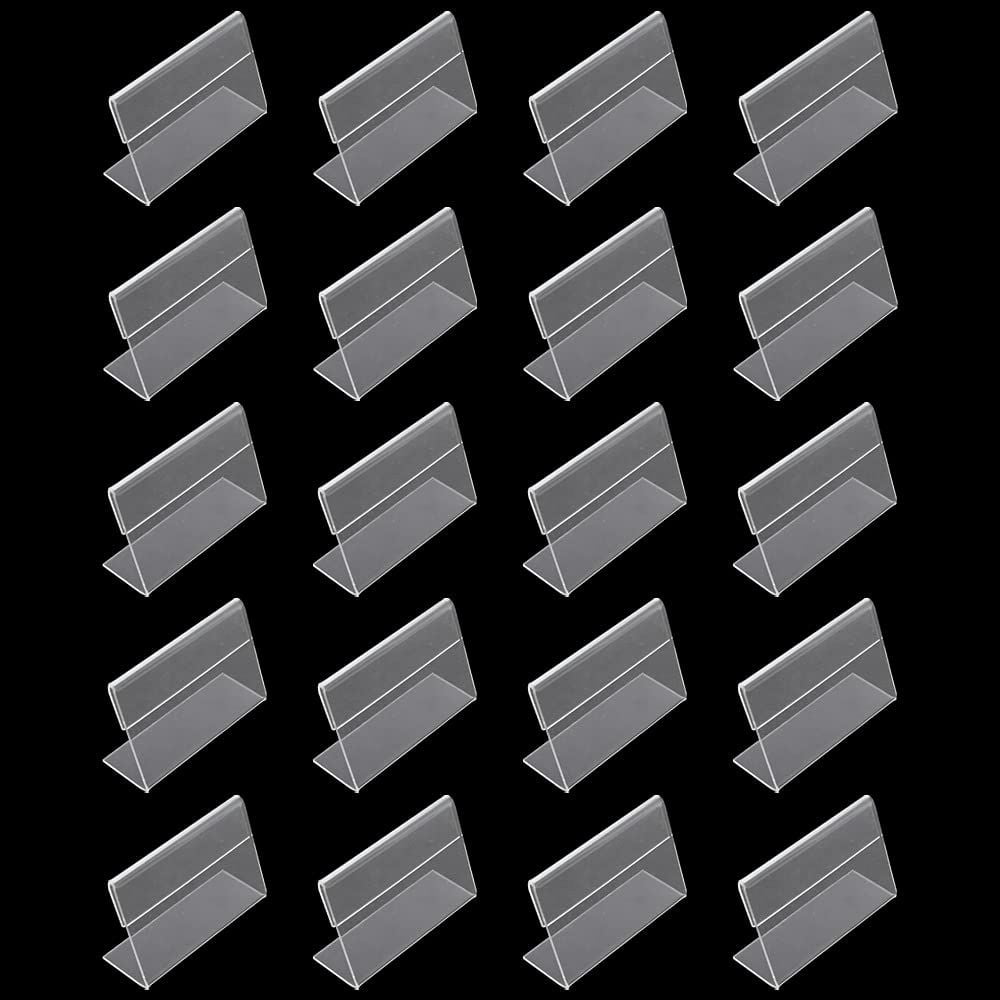20 Pcs Mini Acrylic Sign Price Display Holder Small Display Stands L ...