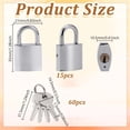 1 Set 15Pcs Steel Electric Box Locks with 60Pcs Key Stainless Steel ...