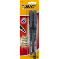 BIC Roller Glide Deco Roller Ball Pen, Fine Point (0.7 mm), Black, 2 ...
