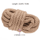 SEUNMUK 33 Feet 1-1/4 Inch Jute Rope, 10m x 32mm Natural Hemp Fiber ...