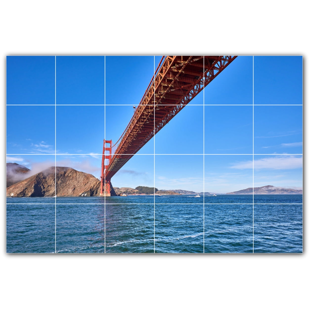 Picture-Tiles.com: Bridge Ceramic Tile Wall Mural WAL500248-64M. 36"W x ...
