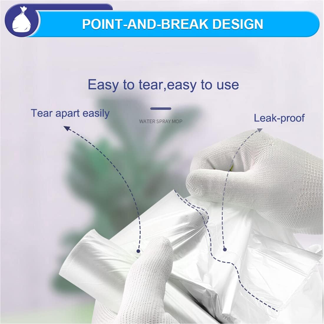 XUXRUS Bathroom Small Trash Bags 3 Gallon Garbage Bags For Home Office XUXRUS Bathroom Small Trash Bags 3 Gallon Garbage Bags For Home Office