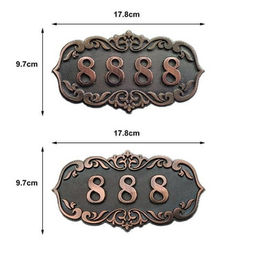Vintage House Number Plaque Home Address Sign Address Sign Garden Wall ...