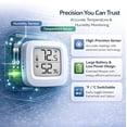 2 Pack Suction Cup Reptile Thermometer Hygrometer, Digital Temperature ...