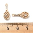 20pc Rack Plating Brass Clear Cubic Zirconia Pendants Long-Lasting ...