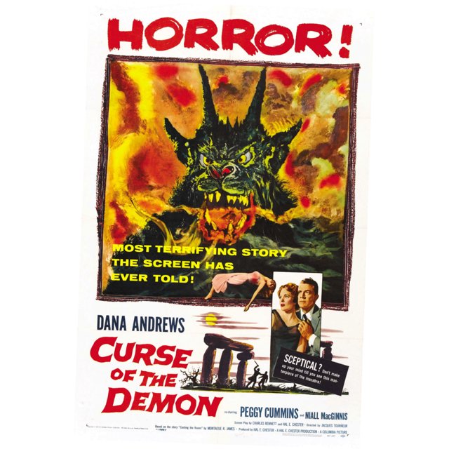 Curse Of The Demon Movie Poster 12x16 Print on Metal Sign 12in x 16in ...