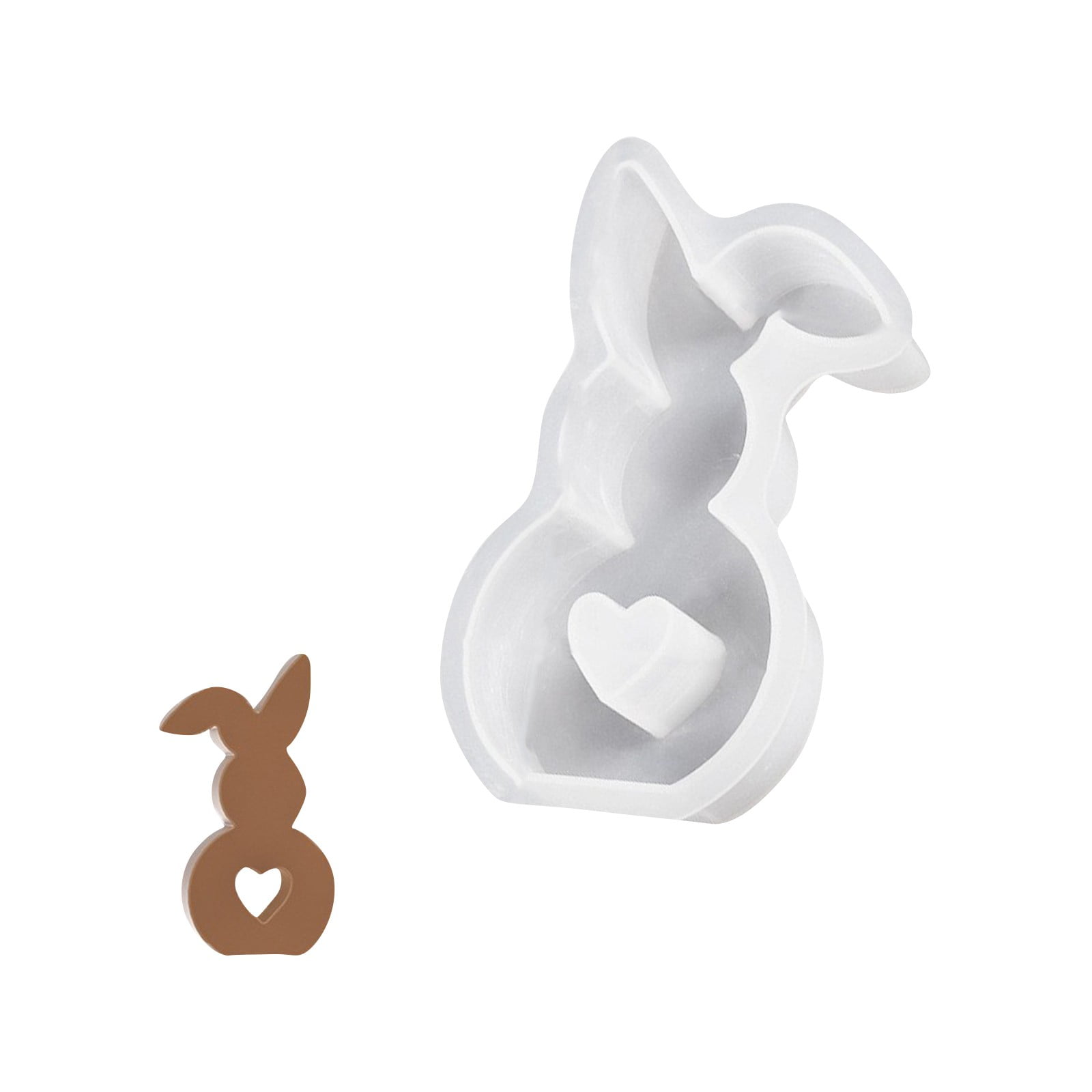Perfume Easter Rabbit Silicone Moulds Casting Moulds, 3D Rabbit Mould ...