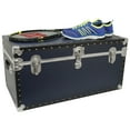 Seward Trunk Classic Collection 31-Inch Footlocker Trunk, Navy Blue ...