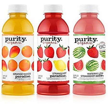 Purity Organic Juice Drink Variety, 12 - 16.9 Fluid Ounce Bottles ...