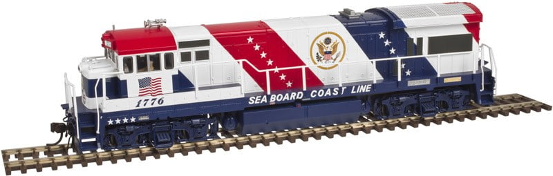 Atlas HO Scale GE U36B (DCC/Sound) Seaboard Coast Line/SCL #1776 (Bicentennial) - Walmart.com