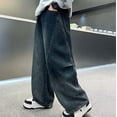 Boys Pants Classic Straight Leg Wide Leg Design Long Jeans Trousers ...