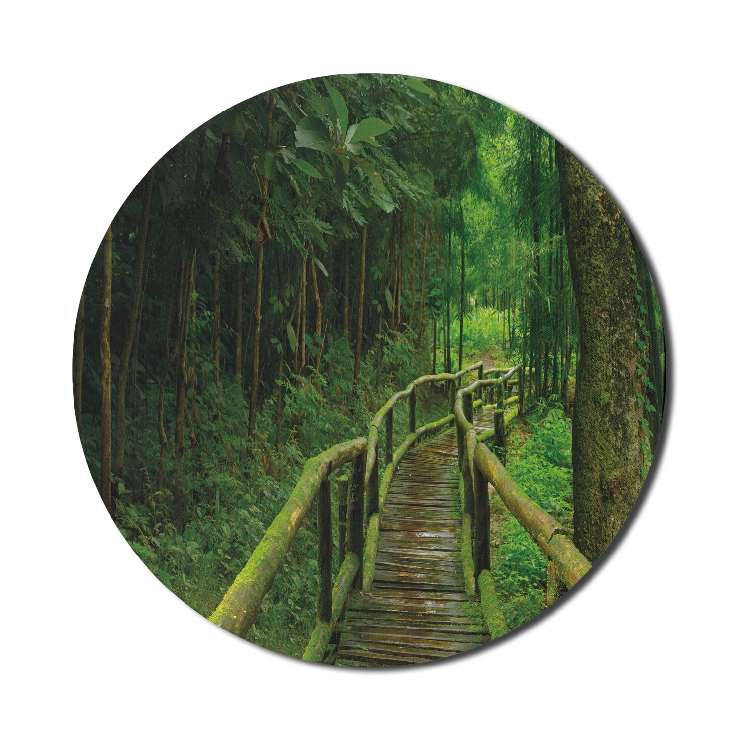 Jungle Mouse Pad for Computers, Rainforest in Thailand Foliage Greenery ...